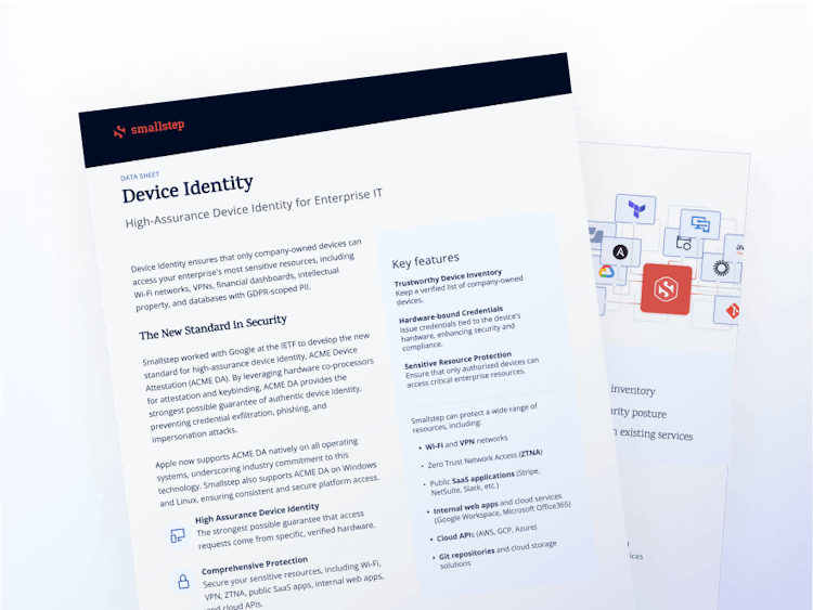 High-assurance device identity for Enterprise IT